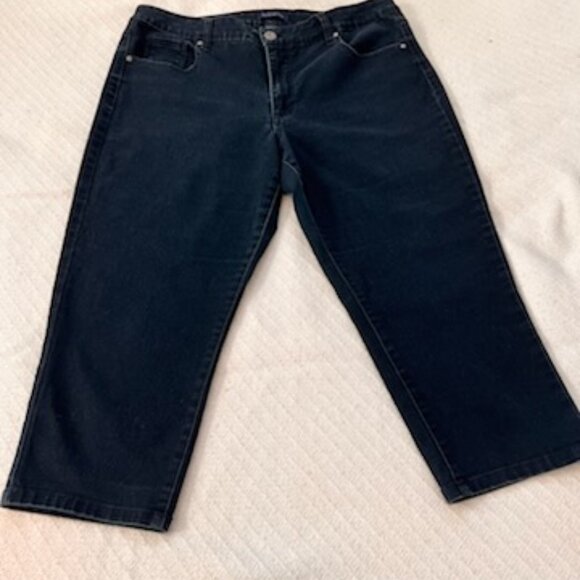 Bandolino | Jeans | Bandolino Brand Capri Jeans Size 8w Dark Blue ...